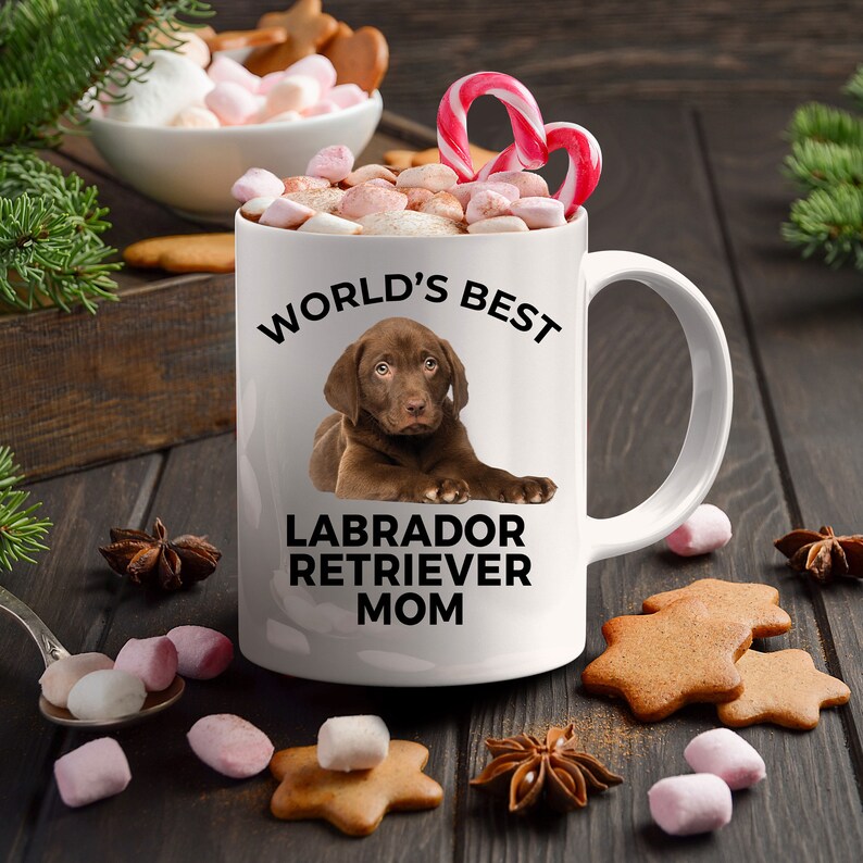 Labrador Retriever Chocolate Puppy Dog Mom Mug - Etsy