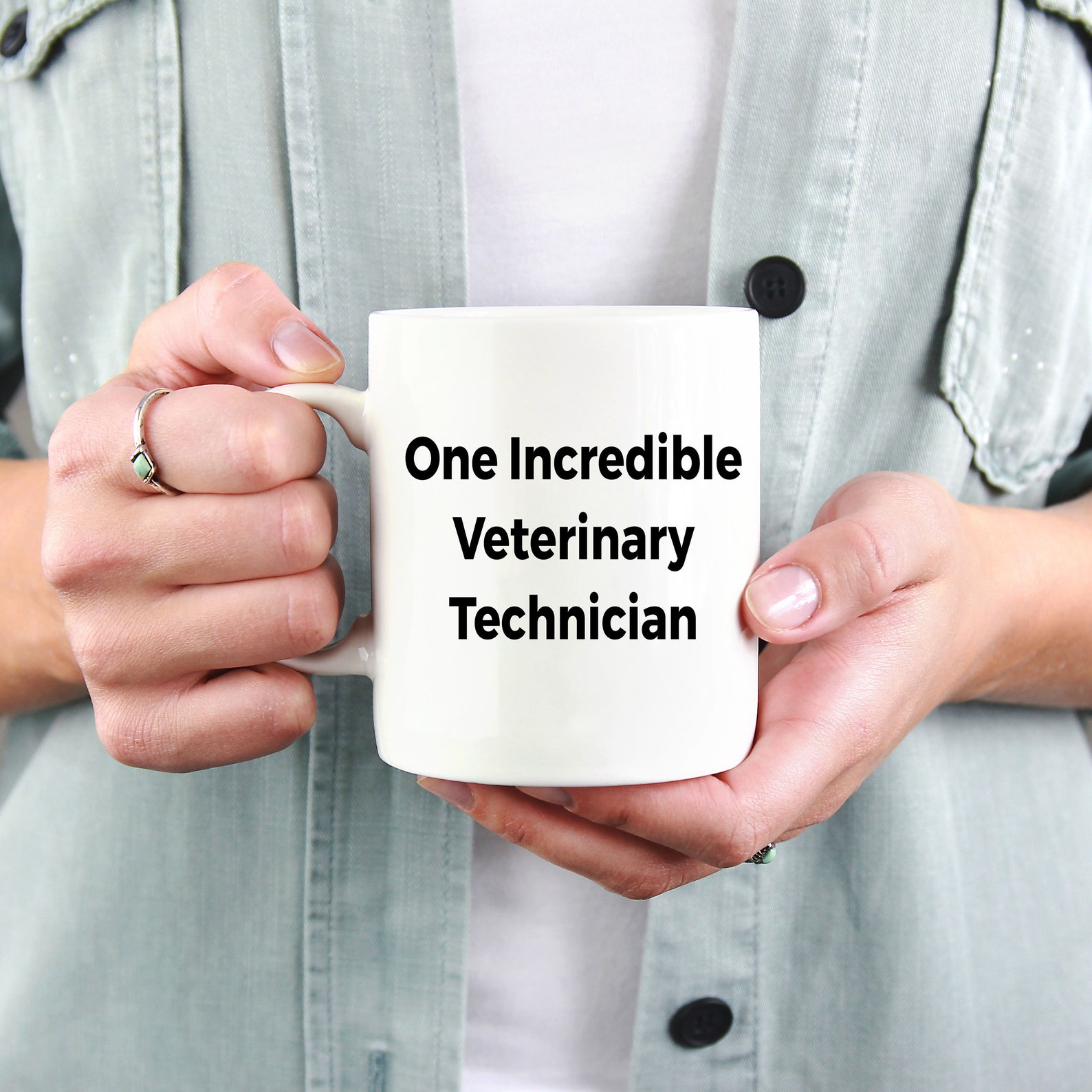 Vet Tech Coffee Mug One Incredible Veterinary Technician - Etsy