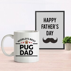 Pug Mug Dog Dad Mug - Etsy