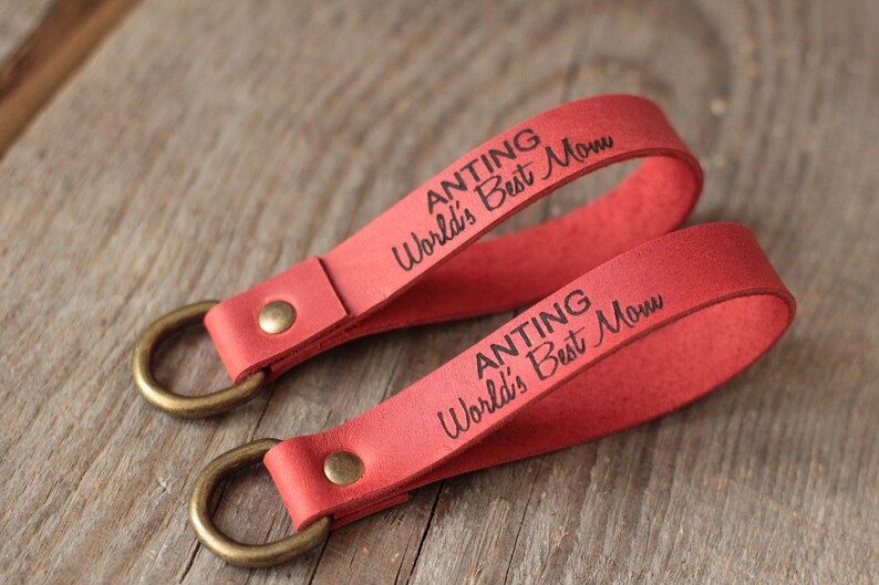 Personalized Leather Keychain, Coordinates, Anniversary Gift - Etsy
