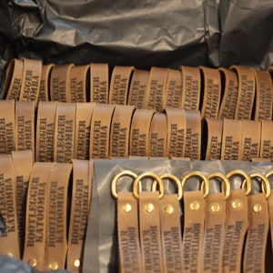 Personalized Leather Keychain, Coordinates, Anniversary Gift - Etsy