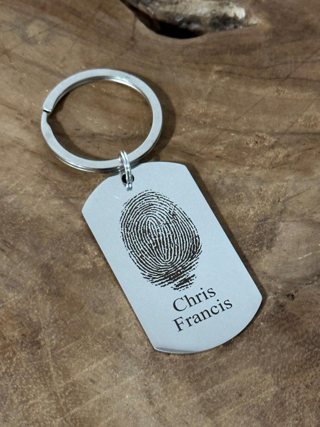 Fingerprint Keychain, Personalized Fingerprint Jewelry Memorial ...