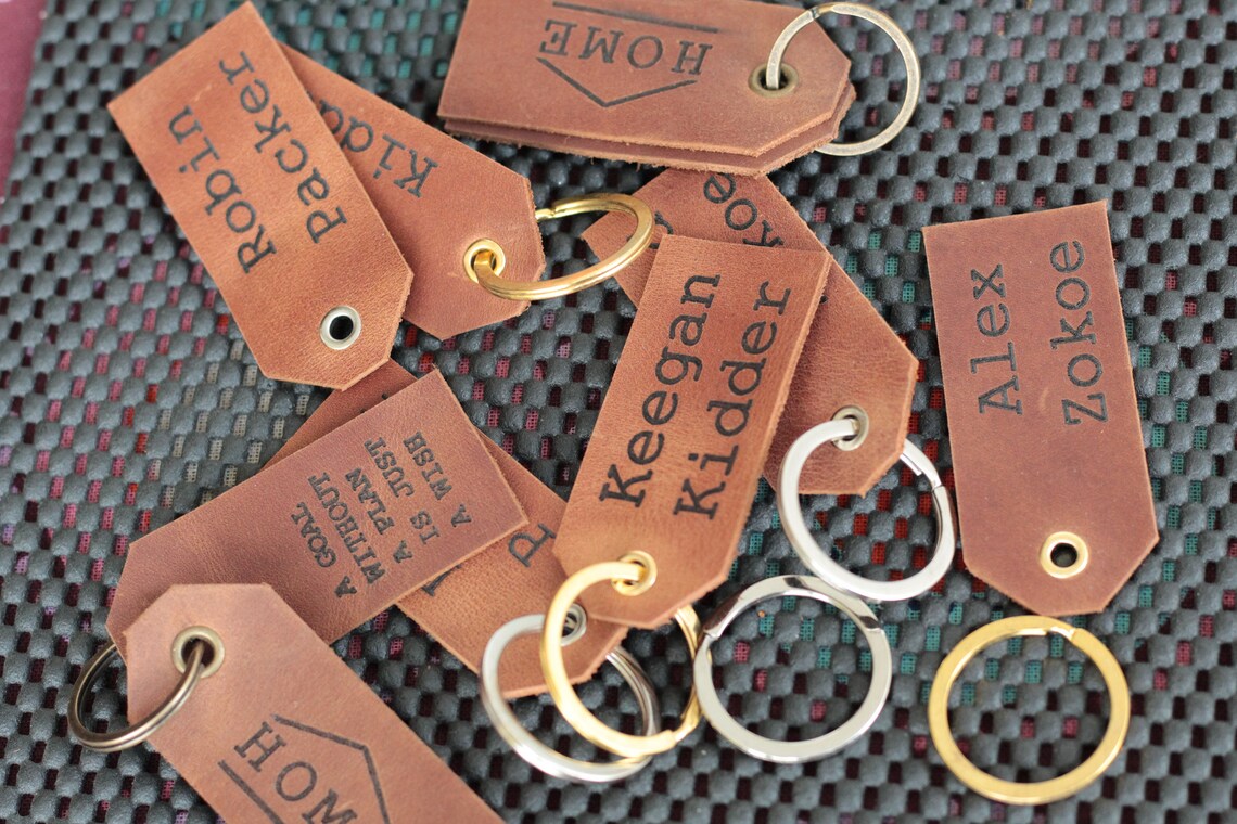 Personalized Custom Leather Luggage Tags | Etsy