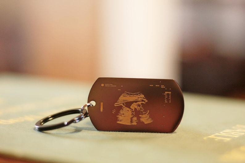 Ultrasound Photo Keychain for Expecting Dad, Stainless Steel Gift - Etsy