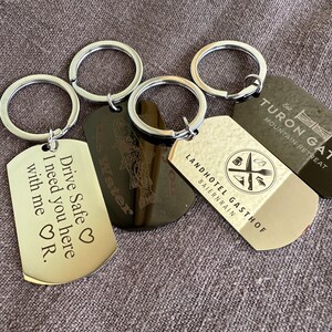 Custom Handwriting Keychain: Personalized Stainless Steel Gift - Etsy