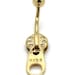 14K Yellow or White Gold Zipper Belly Ring With Round CZ - Etsy