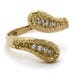 14K Yellow Gold Adjustable Wrap Around Toe Ring With CZ - Etsy