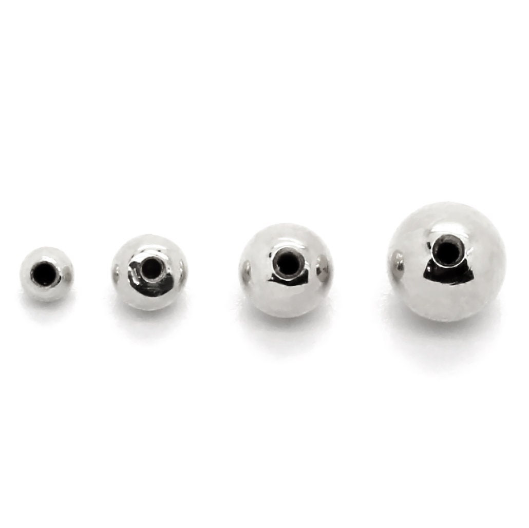 14K Yellow or White Gold One 3mm-6mm Replacement Captive Beads (no ...