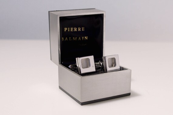 Cufflinks PIERRE BALMAIN PARIS Rhodium-plated Cufflinks - Etsy España