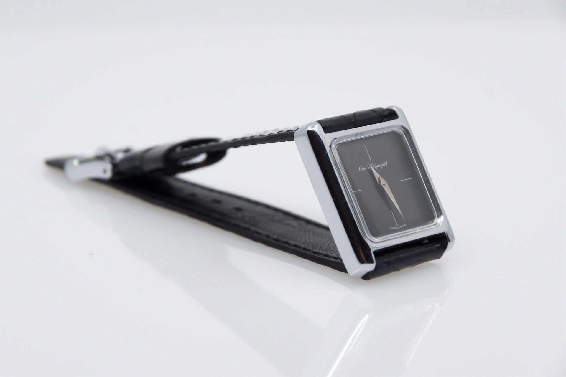 French EMILE PEQUIGNET 1970s 80s Wrist Watch Manual Movement With ...