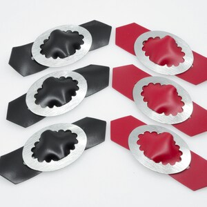 6 Piece Hair Clips 70s Vintage Hair Clip Black & Red Hair Barrette ...