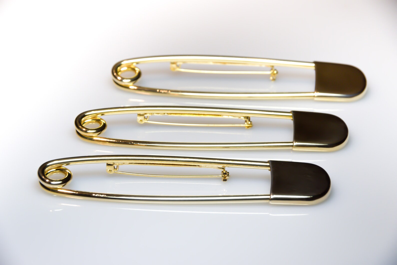 3 Pcs. Safety Pin Brooch Gold Extra Large XXL 4.3 Long | Etsy