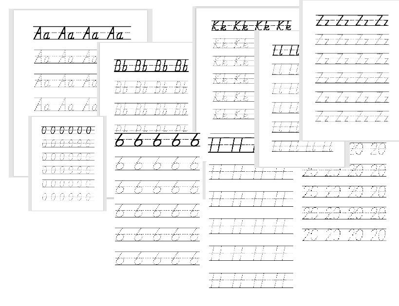 Digital Alphabet and Numbers Handwriting Pack Grades: K-2 - Etsy