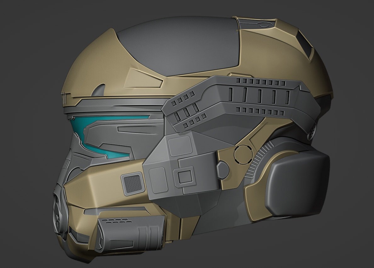 Gates Helmet Titanfall2 3d Model NO CUTTING in PARTS - Etsy