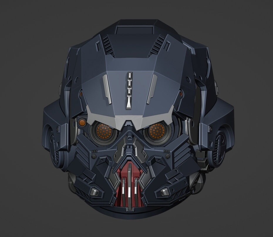 Helghast Helmet Killzone 3d Model NO CUTTING in PARTS - Etsy