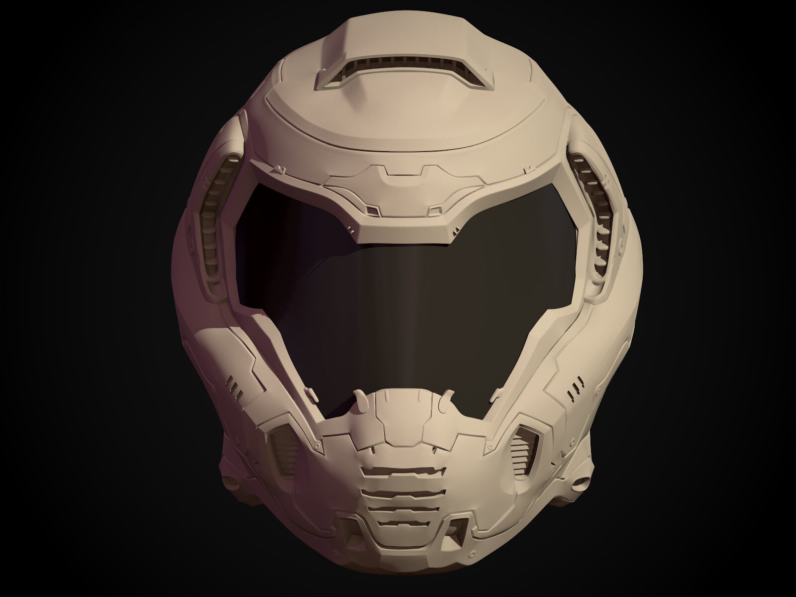 Doom 2016 3d Model Helmet NO CUTTING in PARTS - Etsy