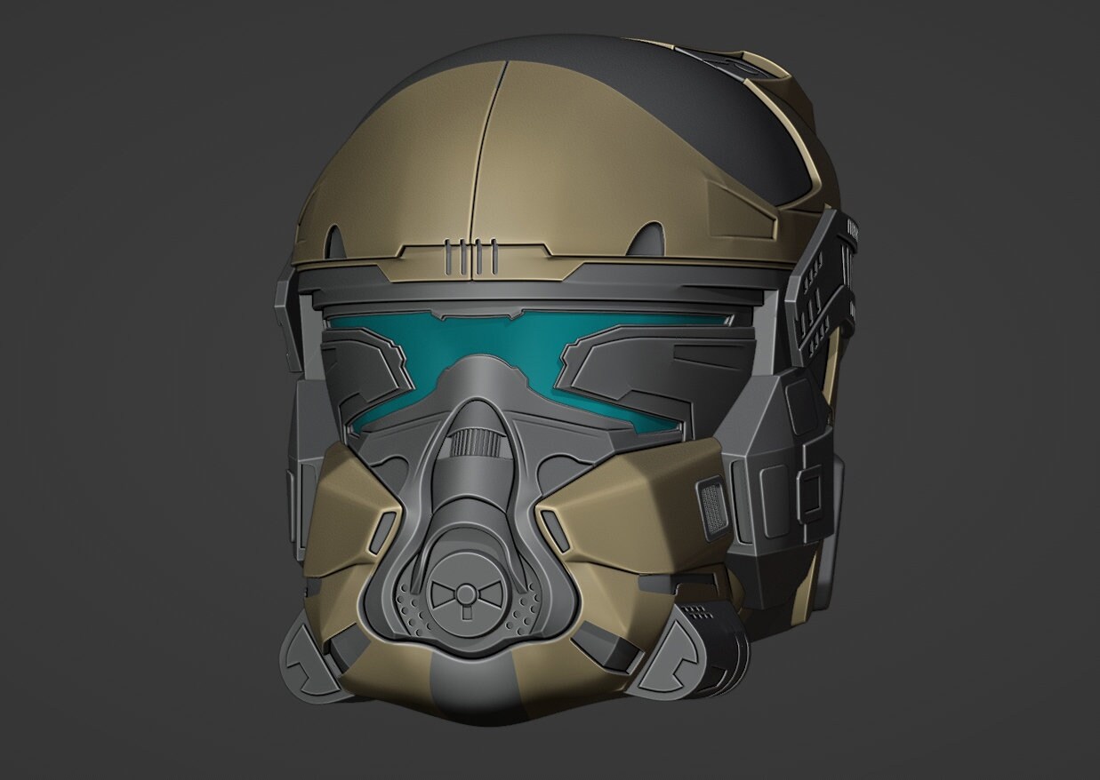 Gates Helmet Titanfall2 3d Model NO CUTTING in PARTS - Etsy