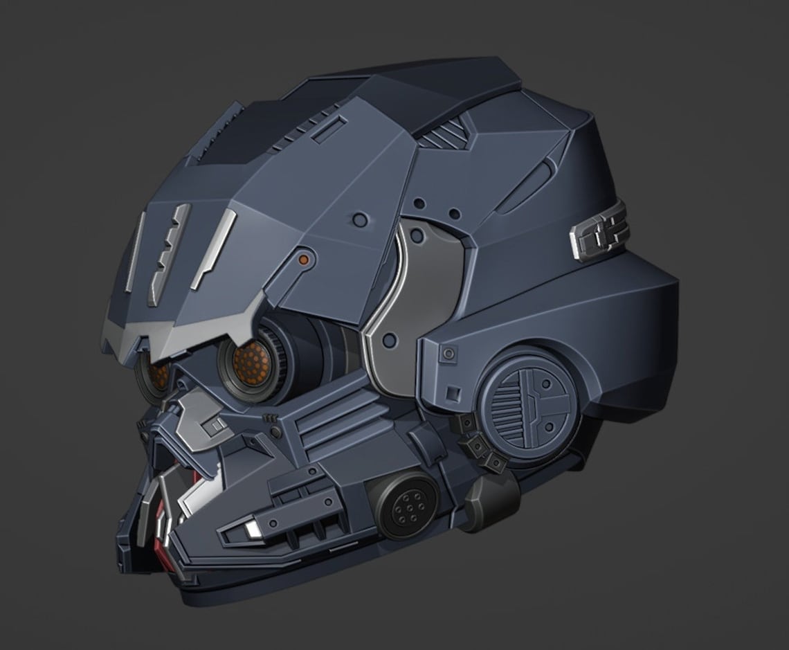 Helghast Helmet Killzone 3d Model NO CUTTING in PARTS - Etsy