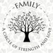 Family; A Circle of Strength and Love [family Tree, Family Quote, Tree ...