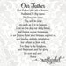 Our Father (the Lord's Prayer) - (SVG, PDF, Digital File Vector Graphic ...