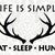 Life is Simple Eat Sleep Fish trout SVG, PDF, PNG Digital File Vector ...