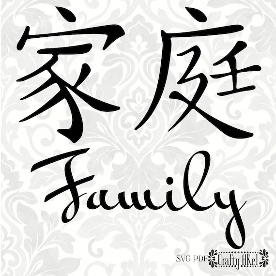 Symbole Chinois De La Famille Nom De Famille Caractères Chinois