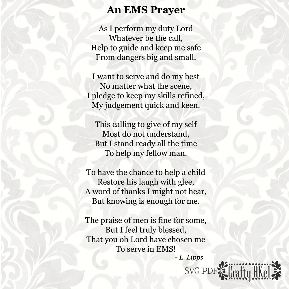 EMS Prayer SVG PDF Png Digital File Vector Graphic - Etsy Hong Kong