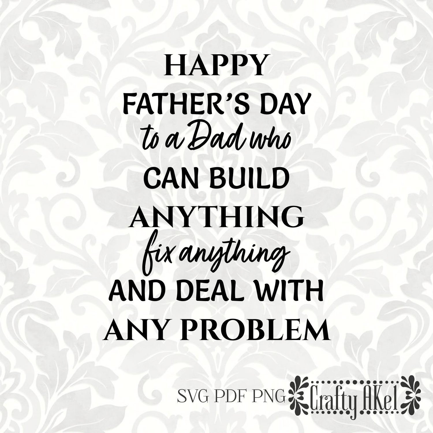 Happy Father's Day to a Dad Who Can Build Anything Fix - Etsy