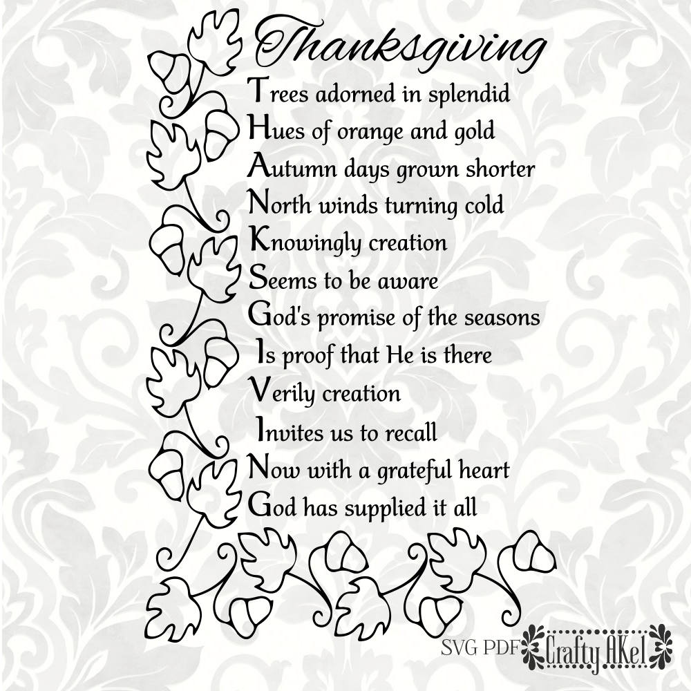 Thanksgiving Poems