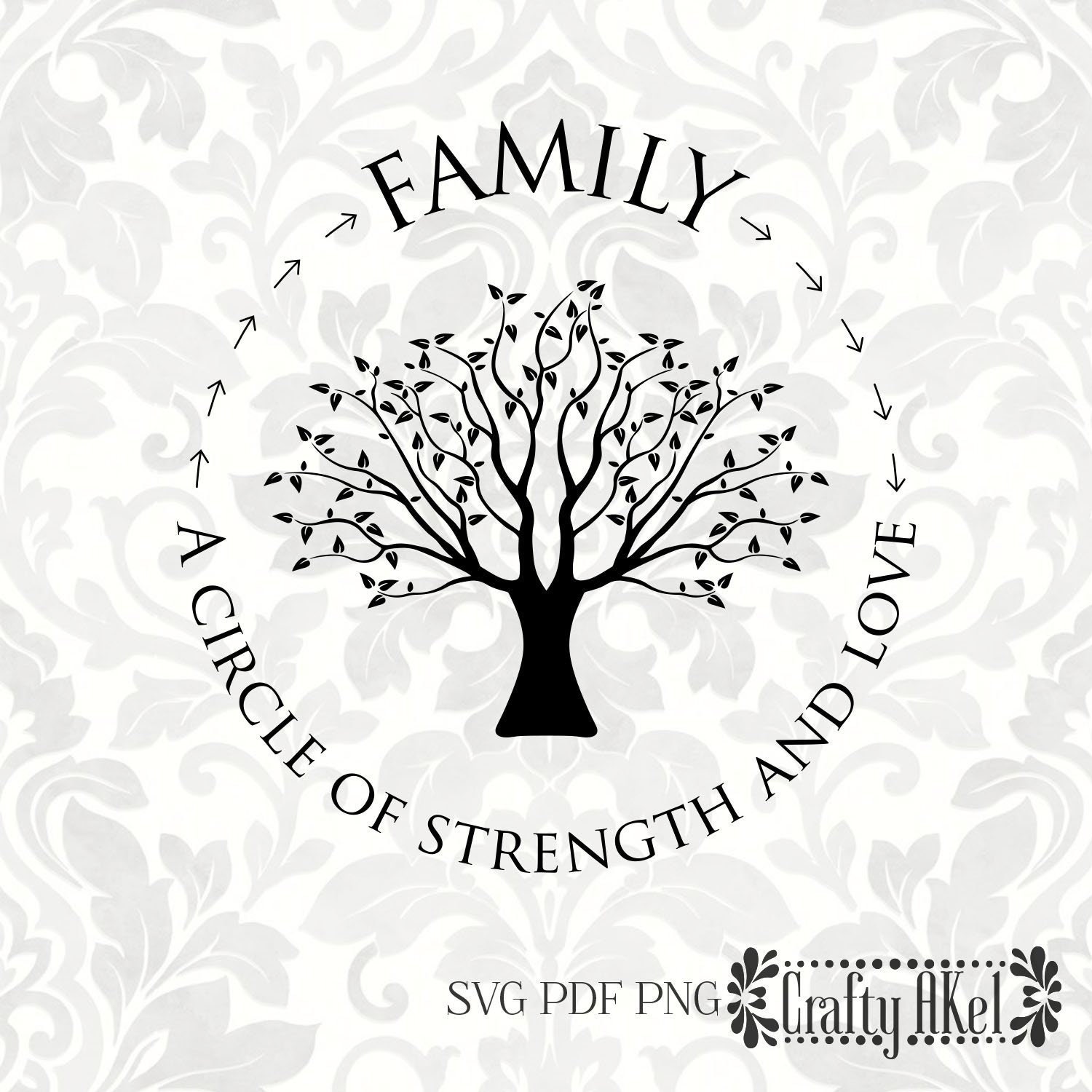 Family; A Circle of Strength and Love [family Tree, Family Quote, Tree ...