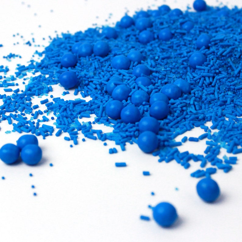 Blue Sprinkle Mix Royal Blue Sprinkles Blue Sprinkle Etsy