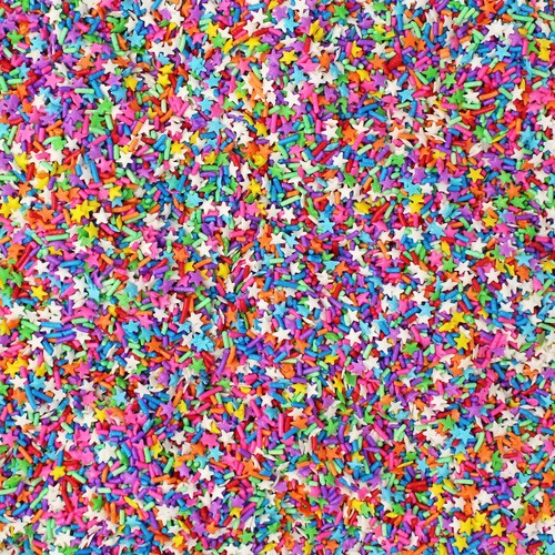 Party Popper Sprinkle Mix Bright Rainbow Sprinkles Star - Etsy