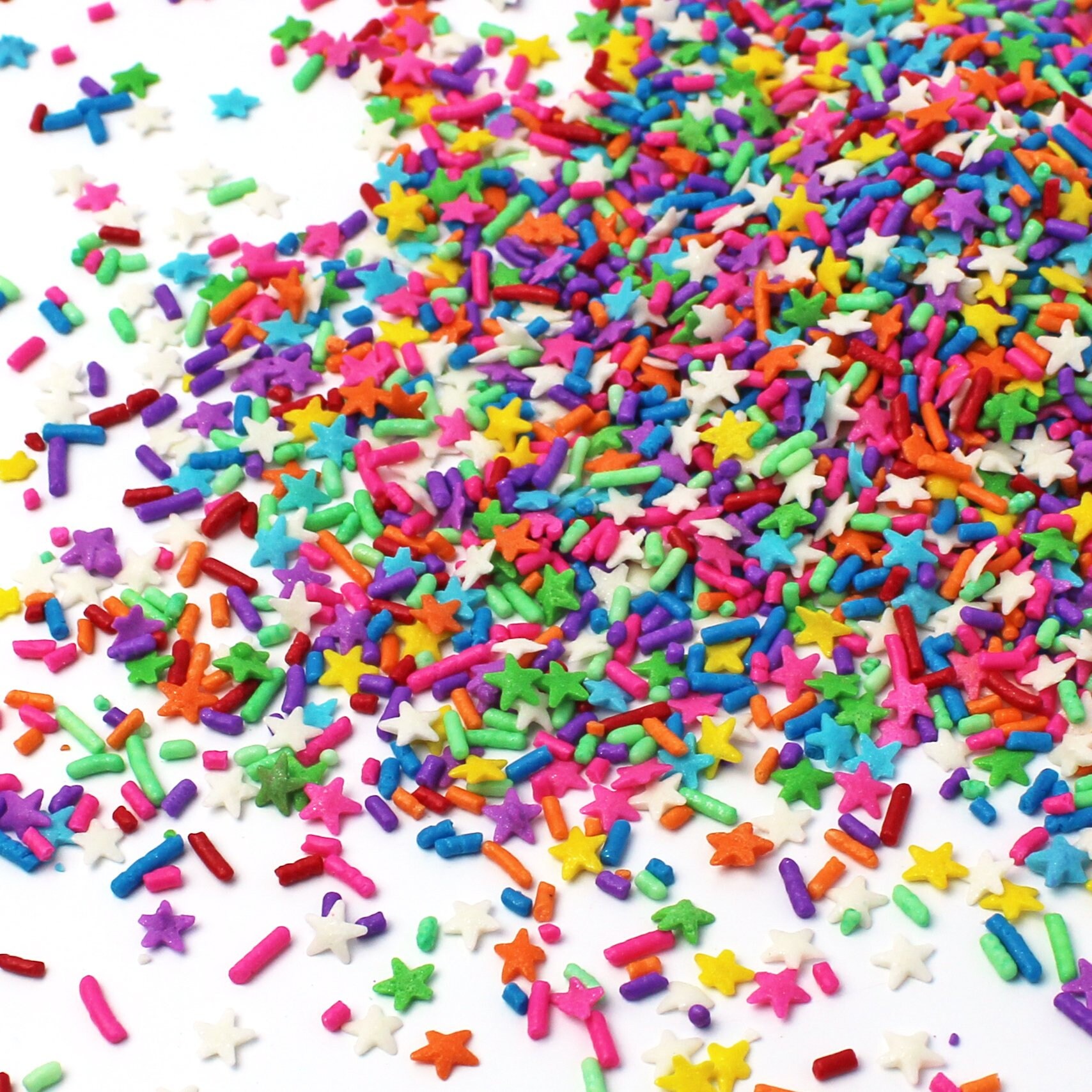 Party Popper Sprinkle Mix Bright Rainbow Sprinkles Star - Etsy