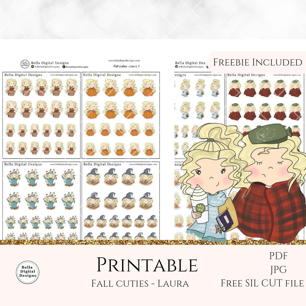 Paper & Party Supplies Functional stickers PDF JPEG and CUT files ...