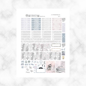 Winter Dusk Printable Planner Stickers. Erin Condren and Happy Planner ...