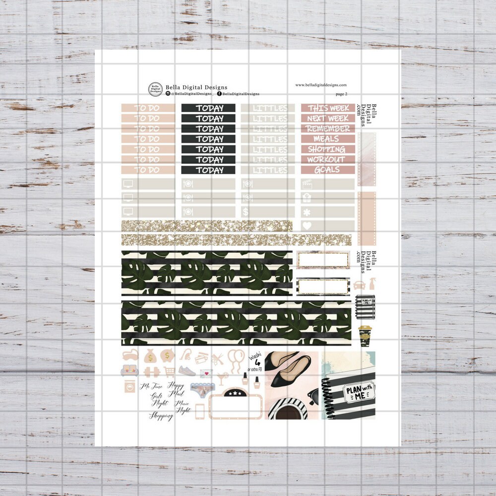 Busy Girl Printable Planner Stickers. Erin Condren and Happy | Etsy