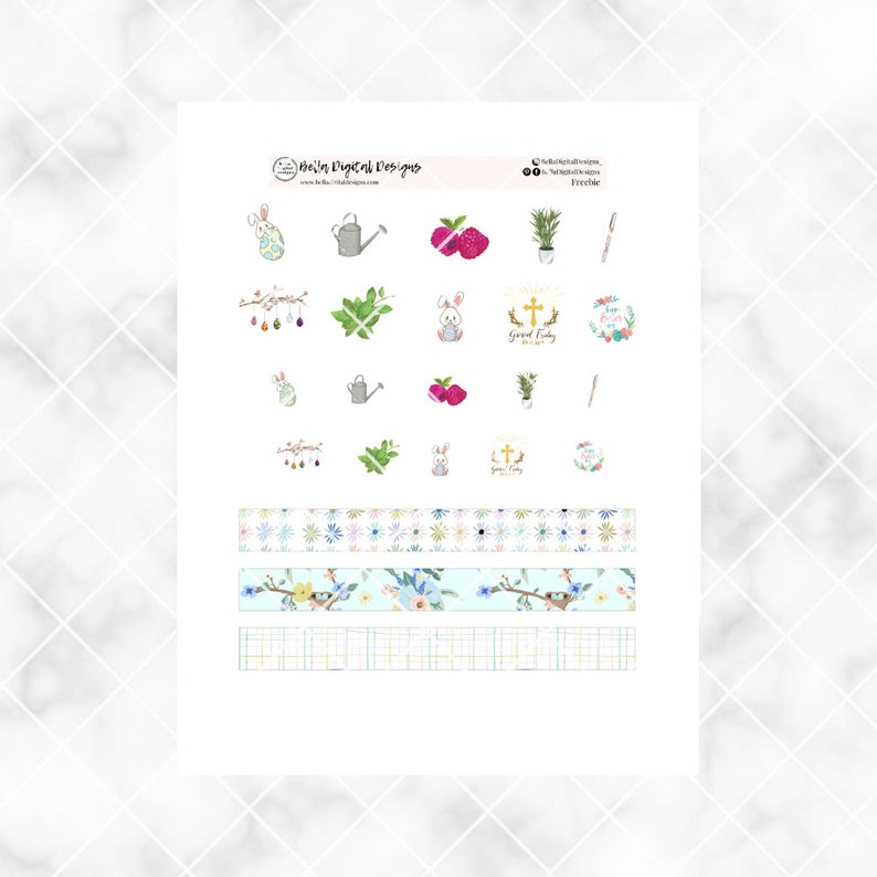 FOIL READY Flowers and coffee printable planner stickers. Erin | Etsy