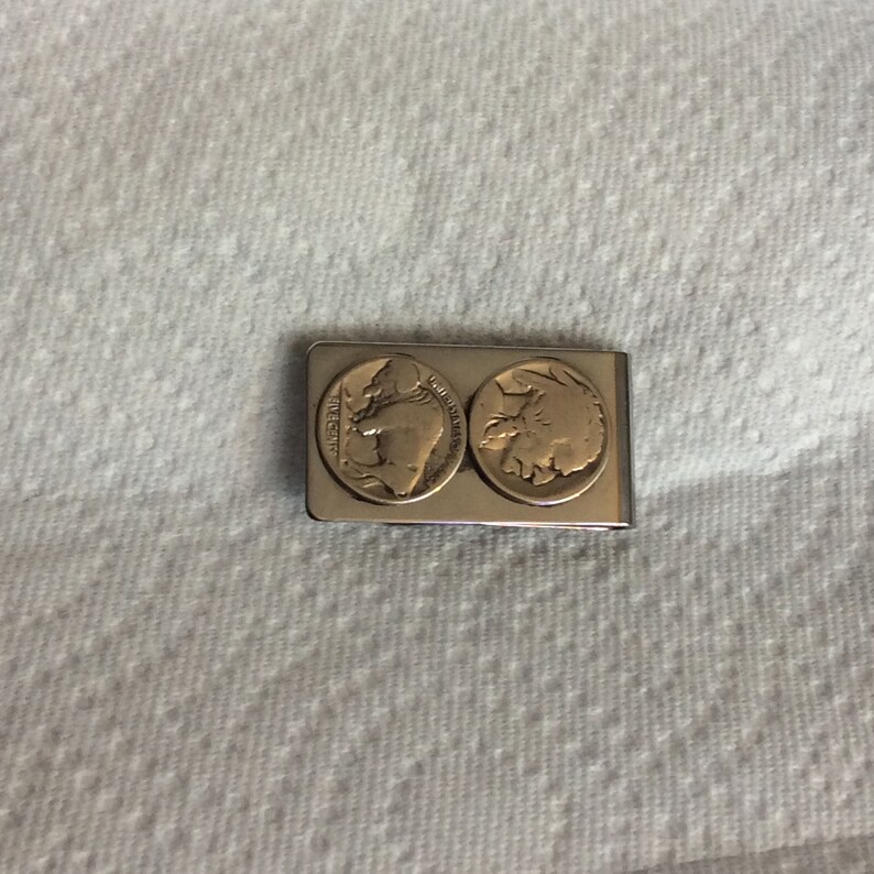 Double Buffalo Nickel Money Clip Free Shipping : - Etsy