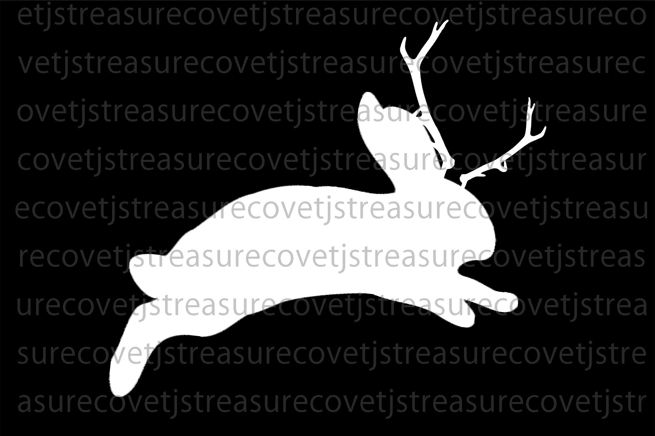 Jackalope Silhouette PNG SVG JPG Files Digital Download for Cricut ...