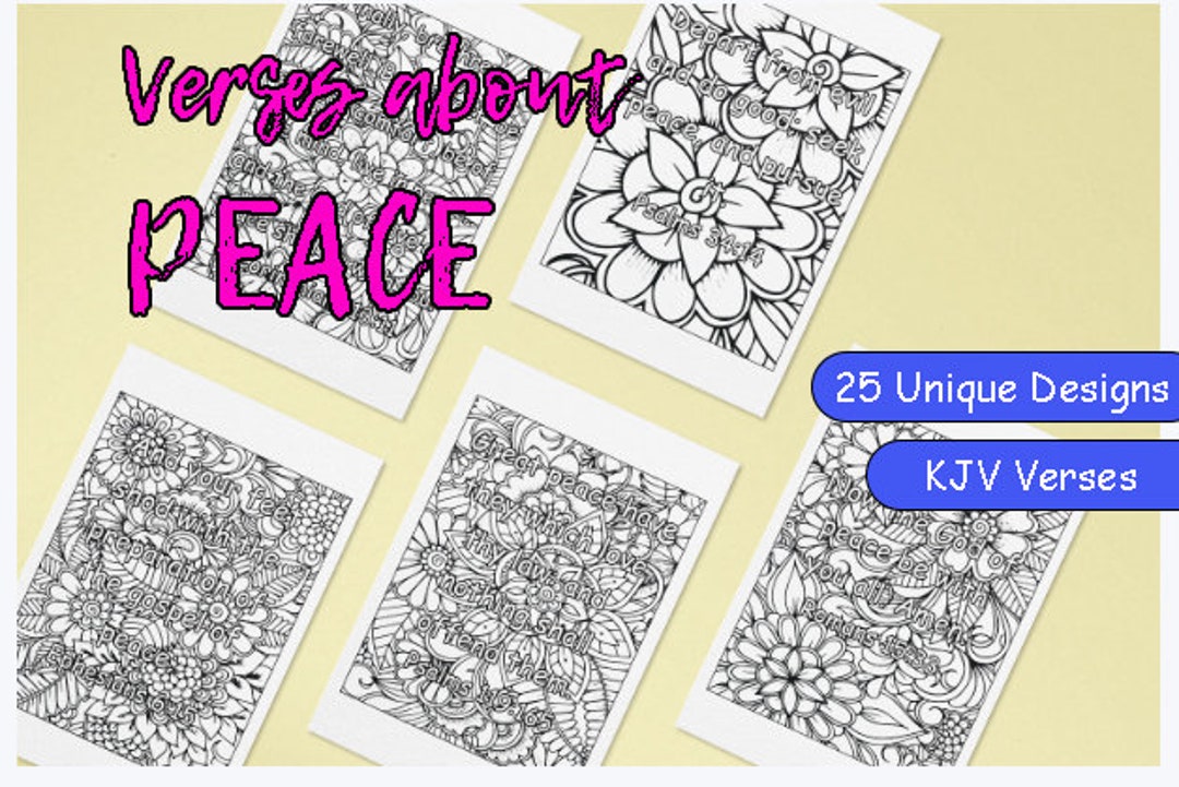 25 Bible Verse Coloring Pages 8.5 X 11 King James Version Bible Verse ...