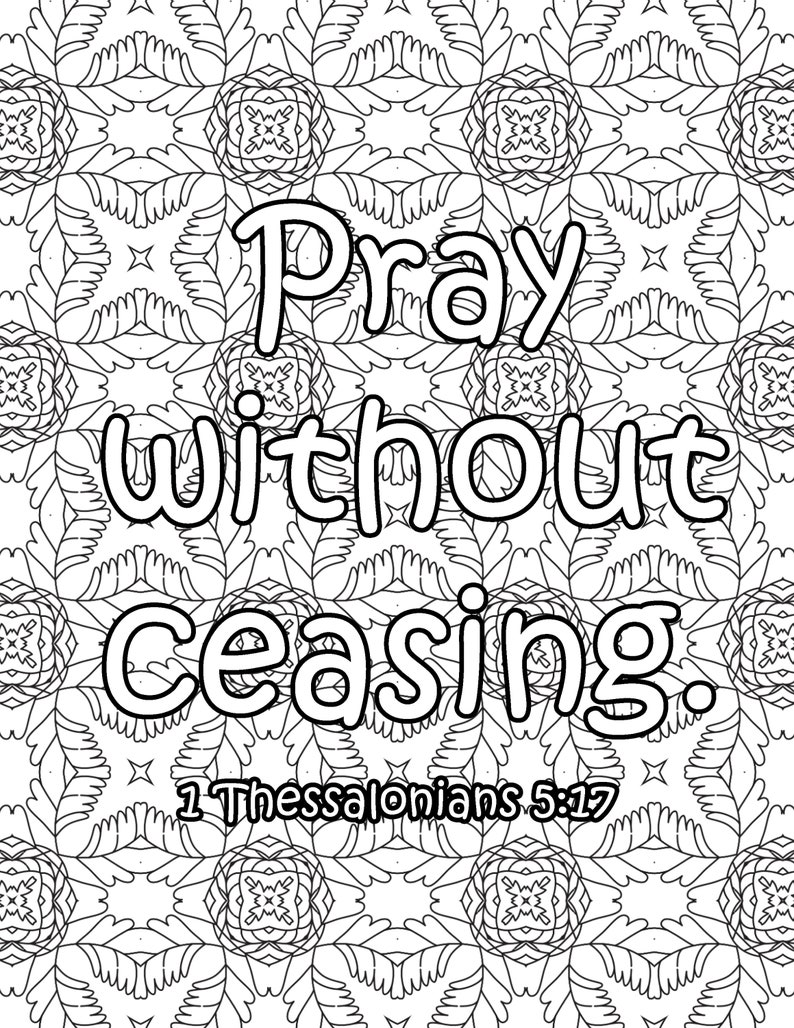 25 Bible Verse Coloring Pages 8.5 X 11 King James Version Bible Verse ...