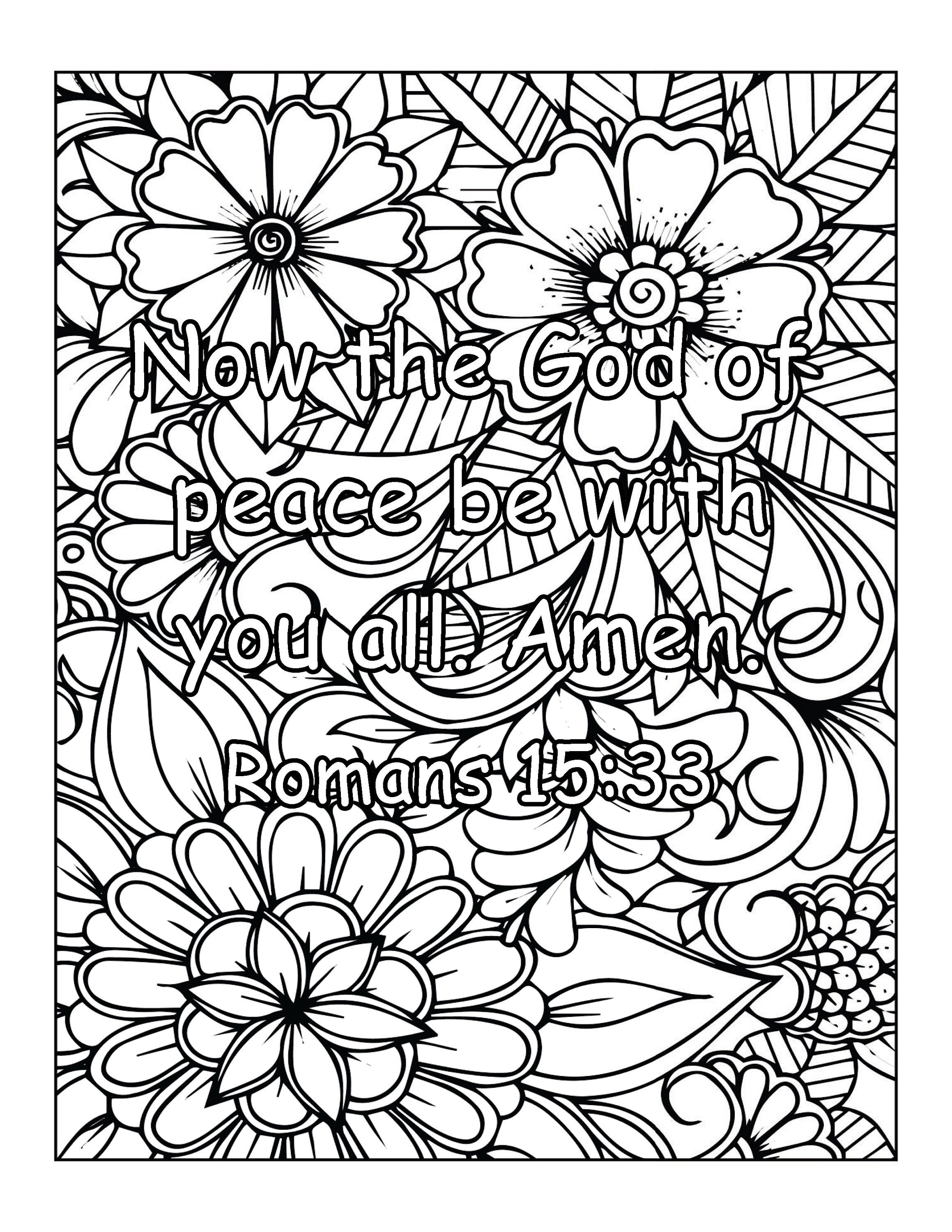 25 Bible Verse Coloring Pages 8.5 X 11 King James Version Bible Verse ...