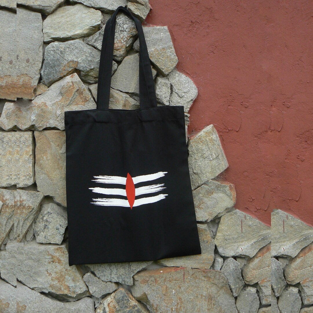 Shiva Tilak Print Tote Bag, Mahadev Art, Hindu God Shiv Third Eye Three ...