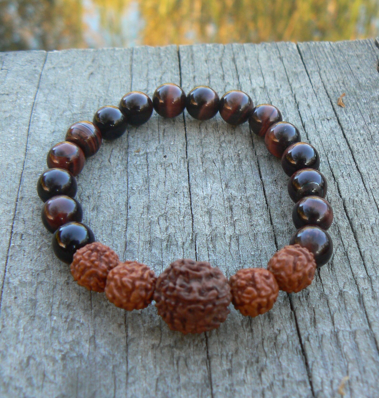 Rudraksha Bracelet Good Luck Gift for Him / Her Shiva Bead | Etsy