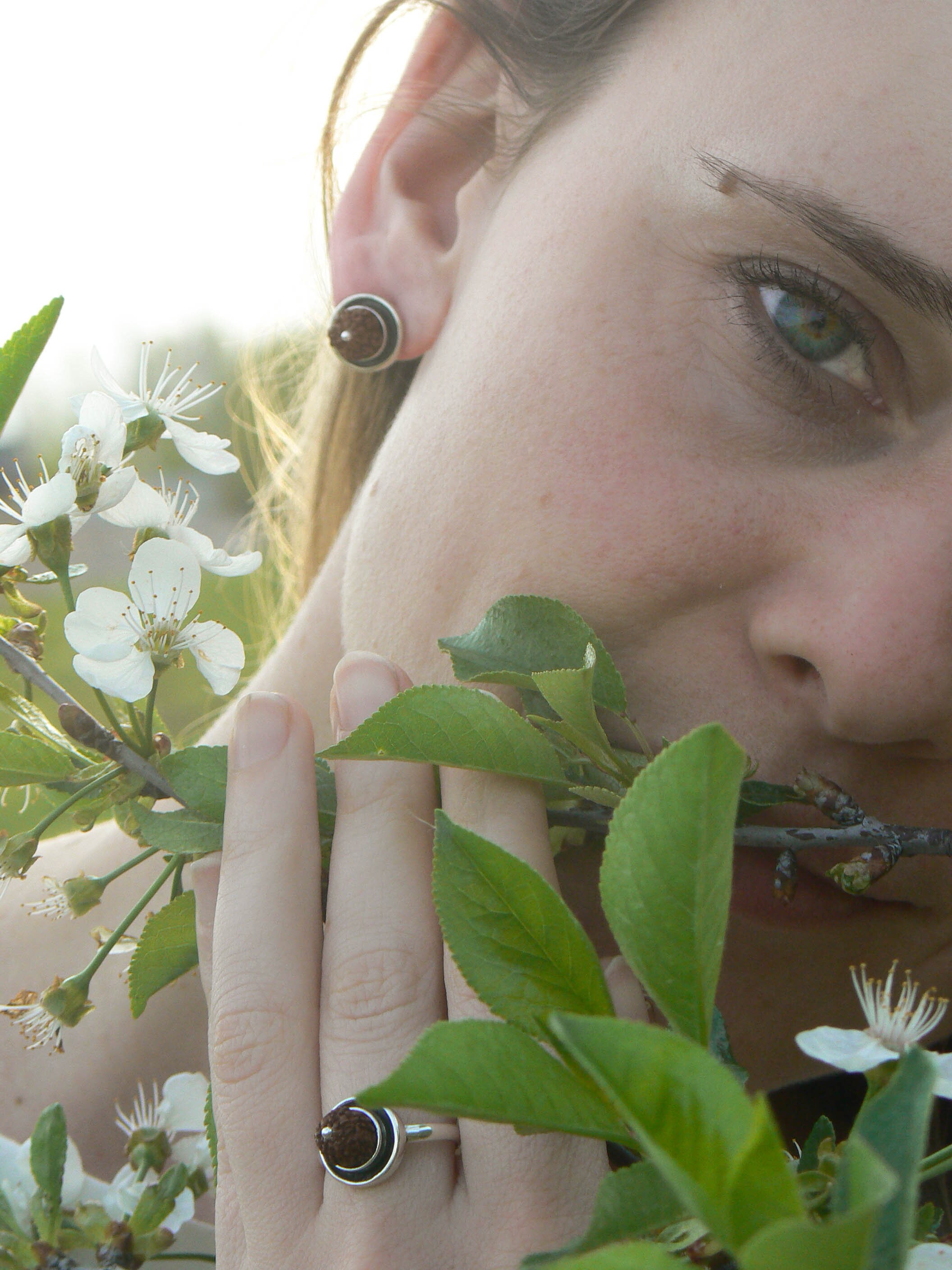Rudraksha Earrings Silver Kundalini Yoga Earring Hindu | Etsy