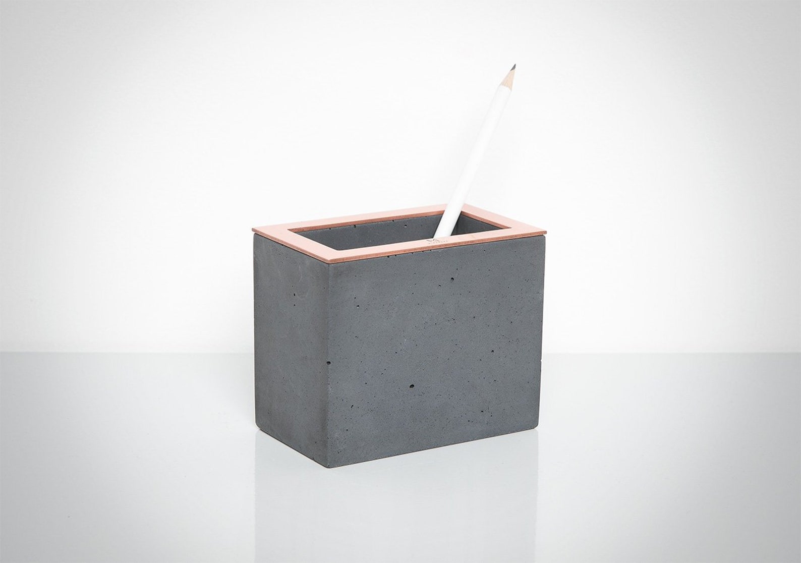 Pen Holder MPH1.3 / Concrete Pencil Holder, Corporate Gifts, Desk ...