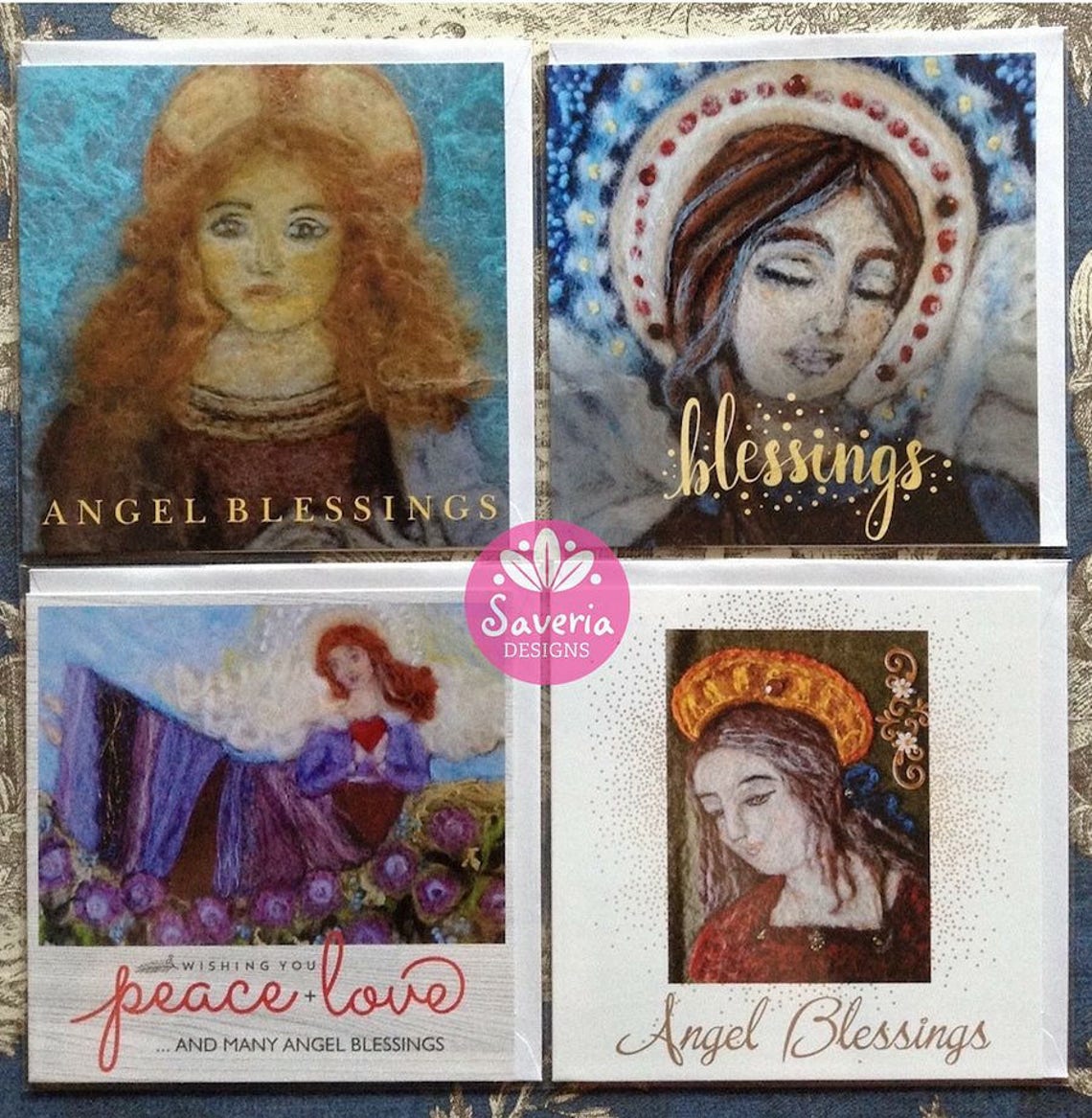Angel Cards Set Angel Blessings Spiritual Card Angel Quote - Etsy