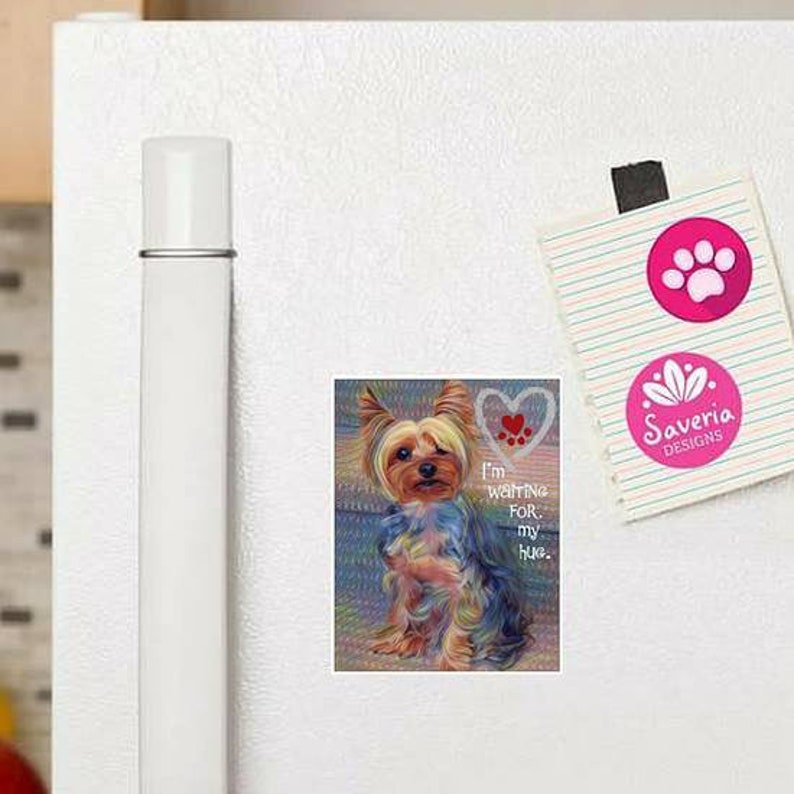 Yorkshire Terrier Magnet Yorkie Gift Yorkie Postcard Print - Etsy