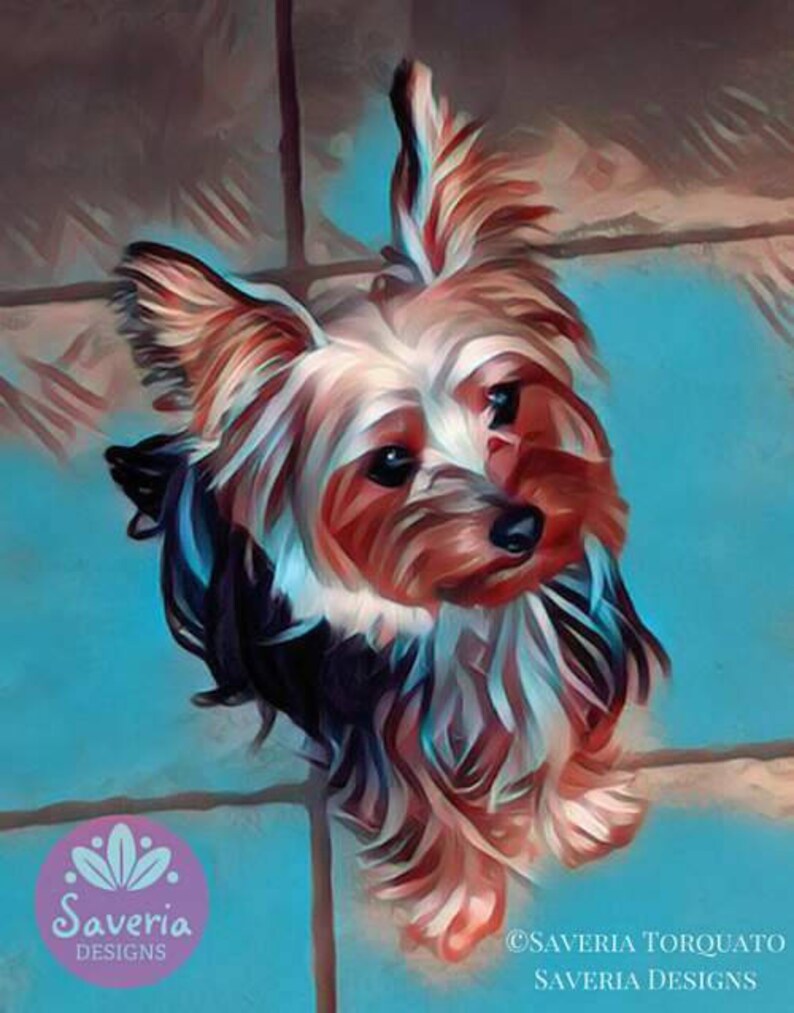 Yorkie Art Print Yorkie Dog Wall Art Yorkshire Terrier Wall - Etsy