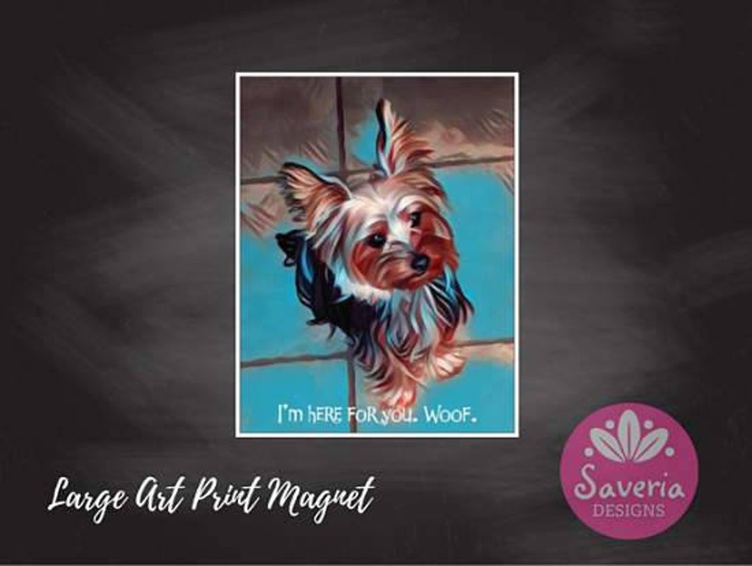 Yorkie Magnet Dog Art Magnet Fridge Magnet Dog Lover Gift - Etsy